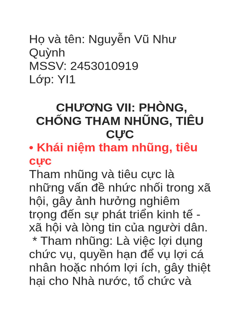 Nguyen Vu Nhu Quynh YI1 K50 | PDF