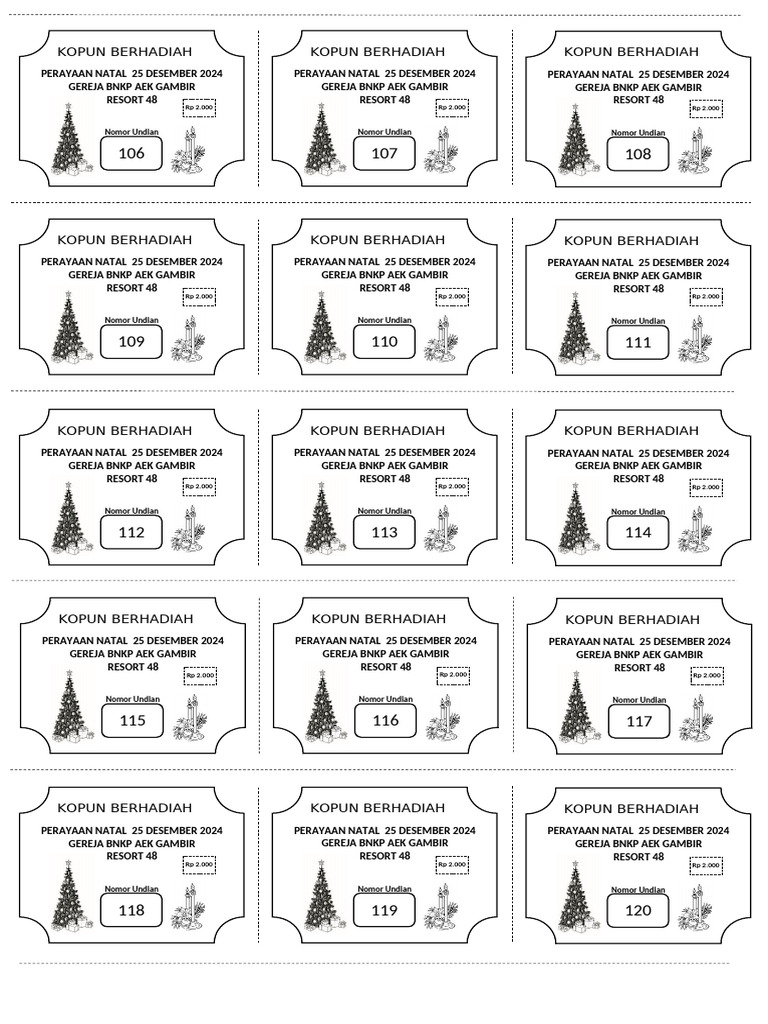 Natal 2024: Gereja BNKP Aek Gambir | PDF