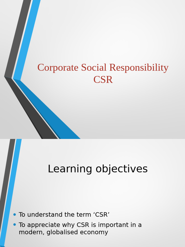 Part A - CSR | PDF | Corporate Social Responsibility | Economies