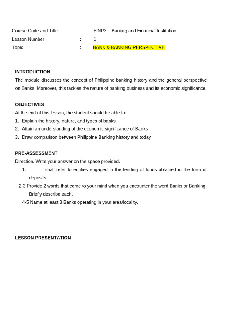 Philippine Banking Overview | PDF | Banks | Savings And Loan Association