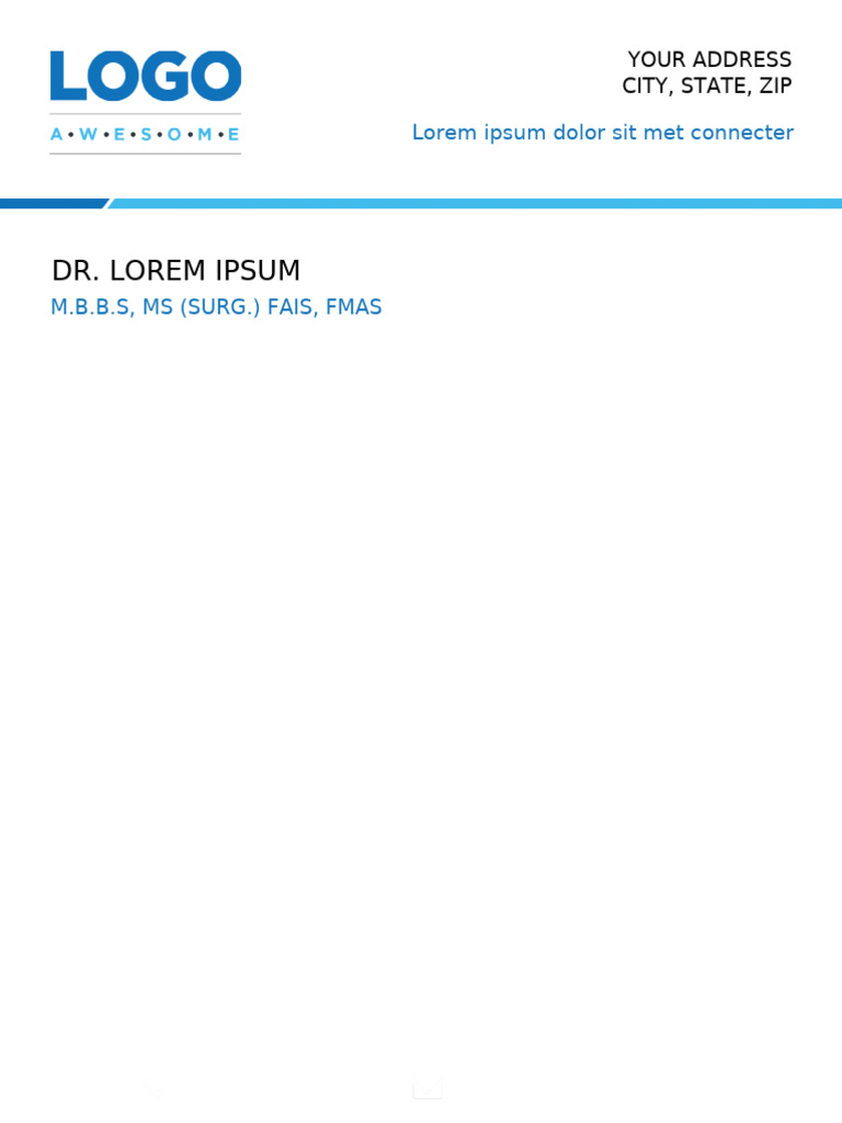 20+ Free Doctor Letterhead Templates & Format (PDF, Word) | PDF