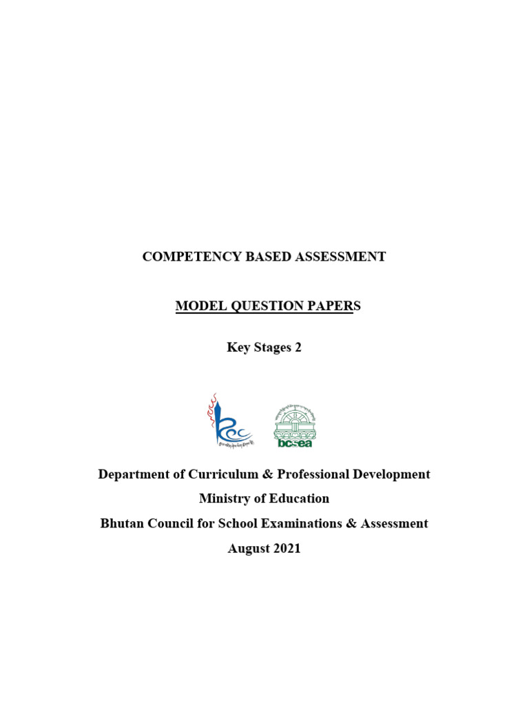 BCSEA Model Question Papers 2021 | PDF | Educational Assessment | Learning