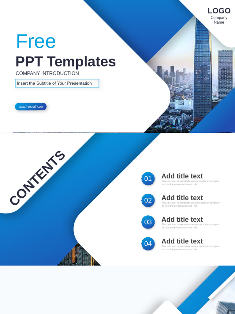 Company Promotional PPT Templates | PDF