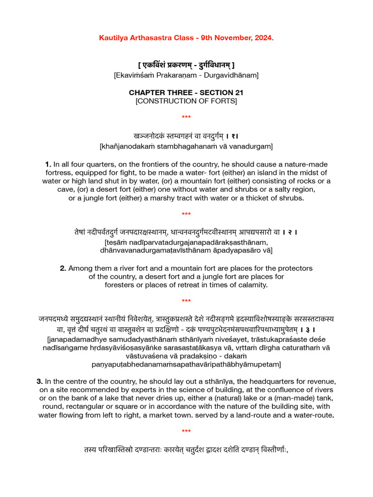 Kautilya Arthasastra Book-2 CH-3 (091124) Revision | PDF