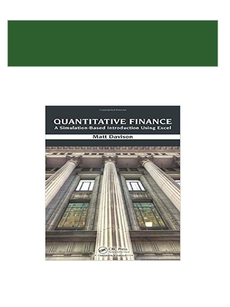 Ebook Pdf Quantitative Finance A Simulation Based Introduction Using Excel 2024 Scribd 