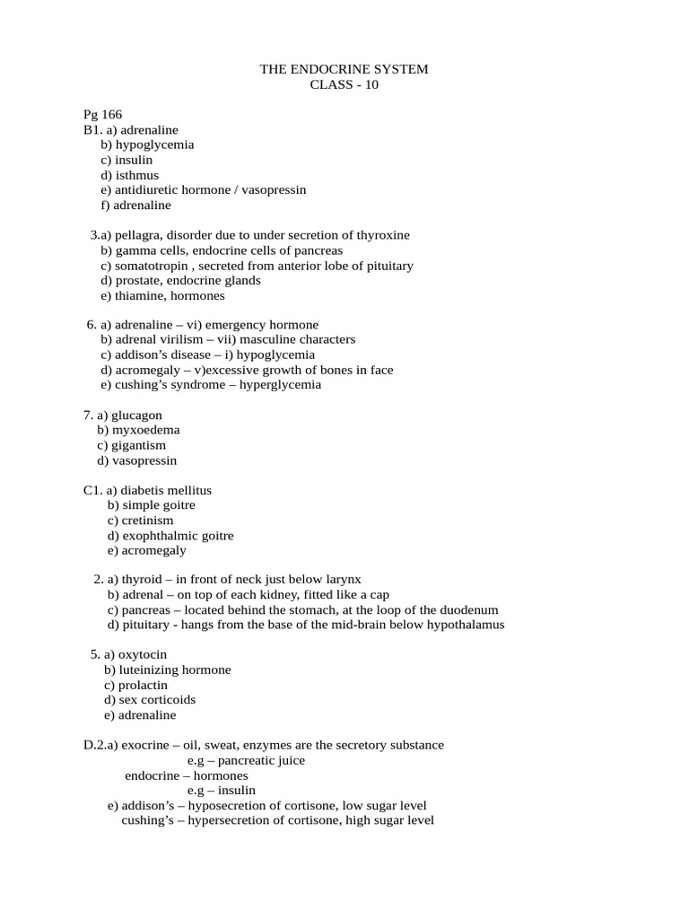 Endocrine System | PDF