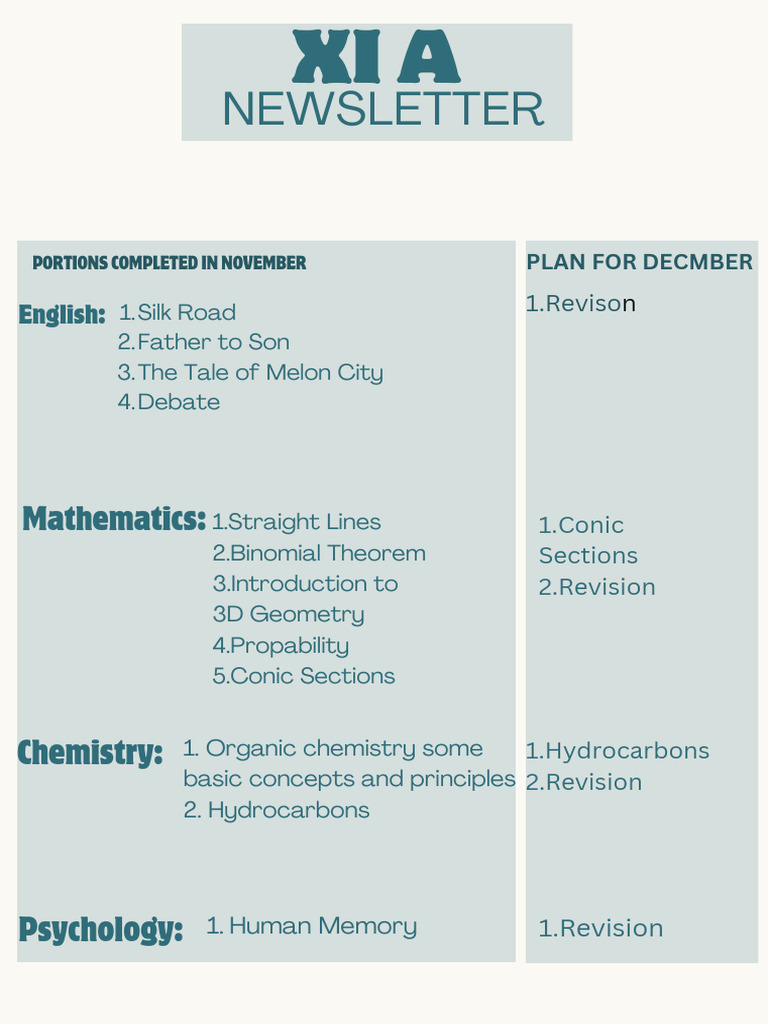 Newsletter: Mathematics | PDF | Science