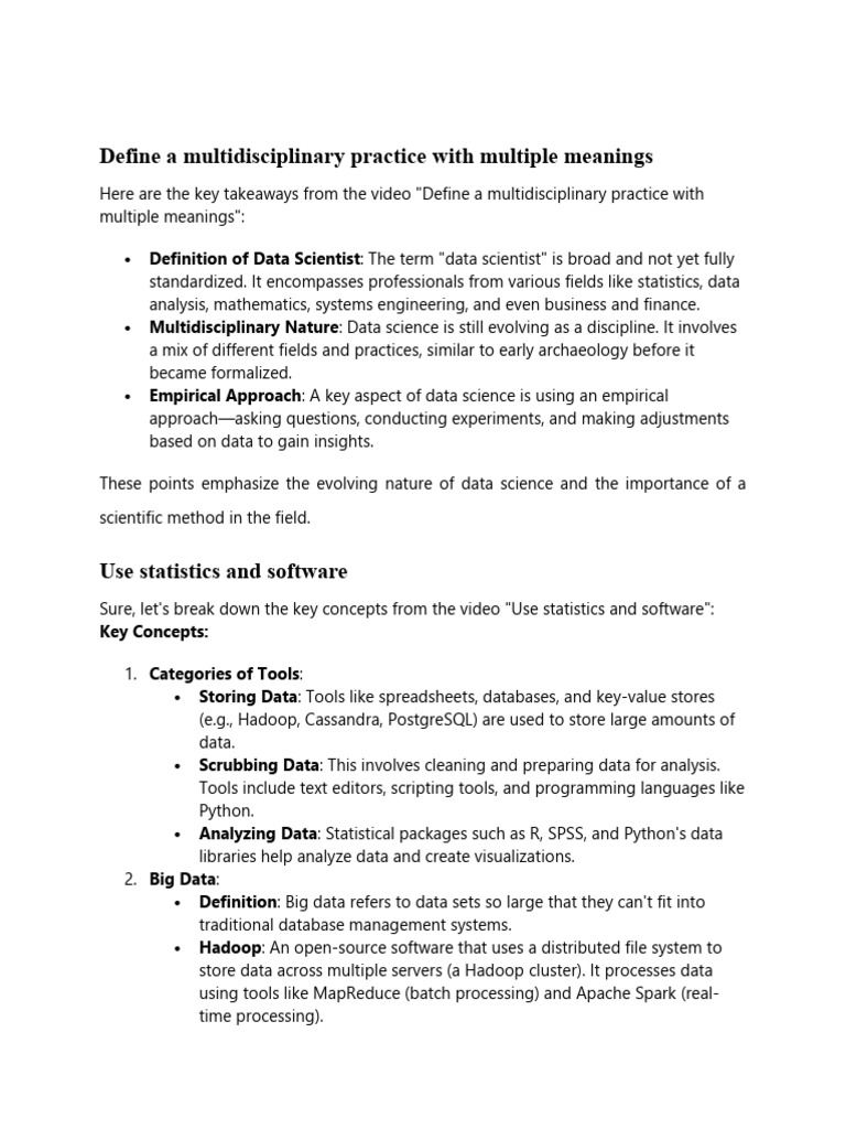 BA Data Science Foundations | PDF | Databases | No Sql