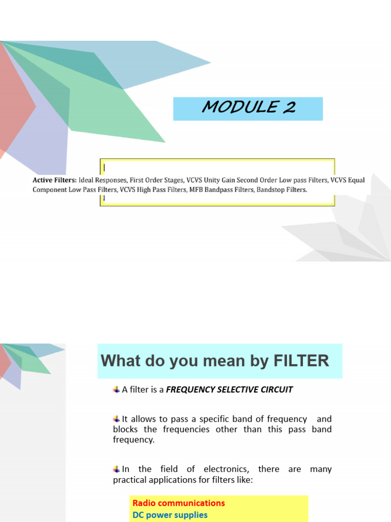 Active Filters | PDF | Filter (Signal Processing) | Low Pass Filter