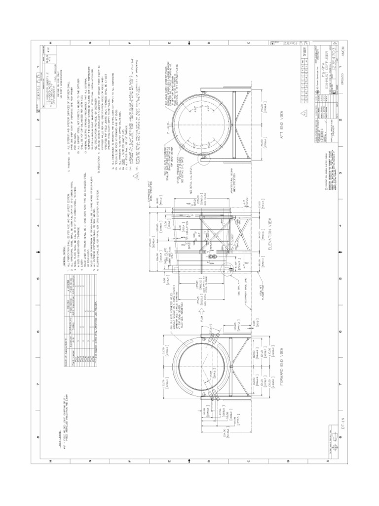 GT Diffuser Insulation Drawings | PDF