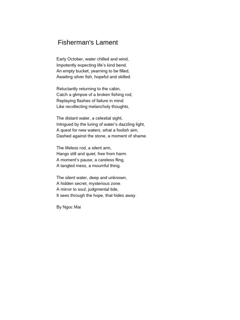 Poem A Lost Fish | PDF