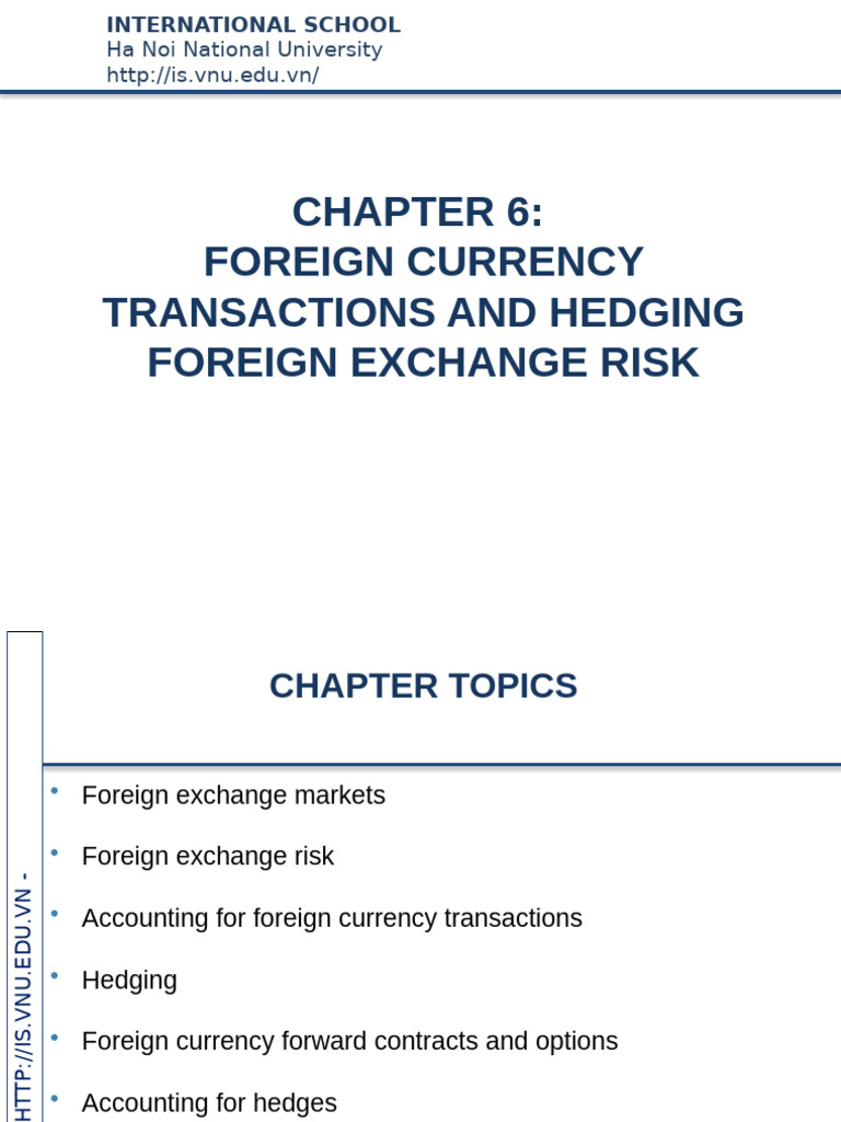 Chapter 6. Forgein Currency Transactions | PDF | Exchange Rate | Option ...