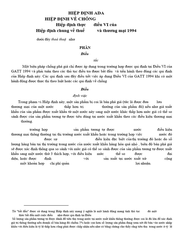 Các Hiệp Định Luật Kdqt | PDF