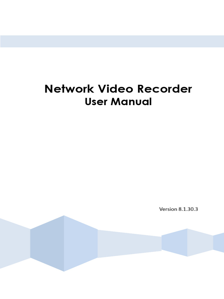 NVR User Manual | PDF | Computer File | Backup