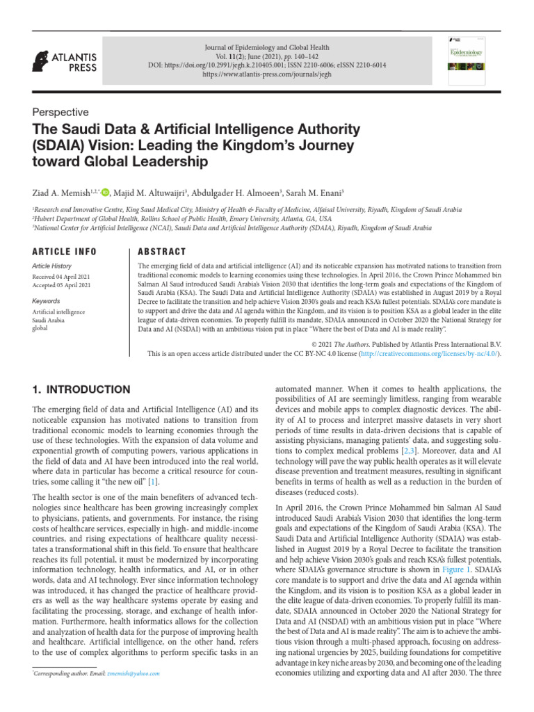 Sdaia | PDF | Artificial Intelligence | Intelligence (AI) & Semantics