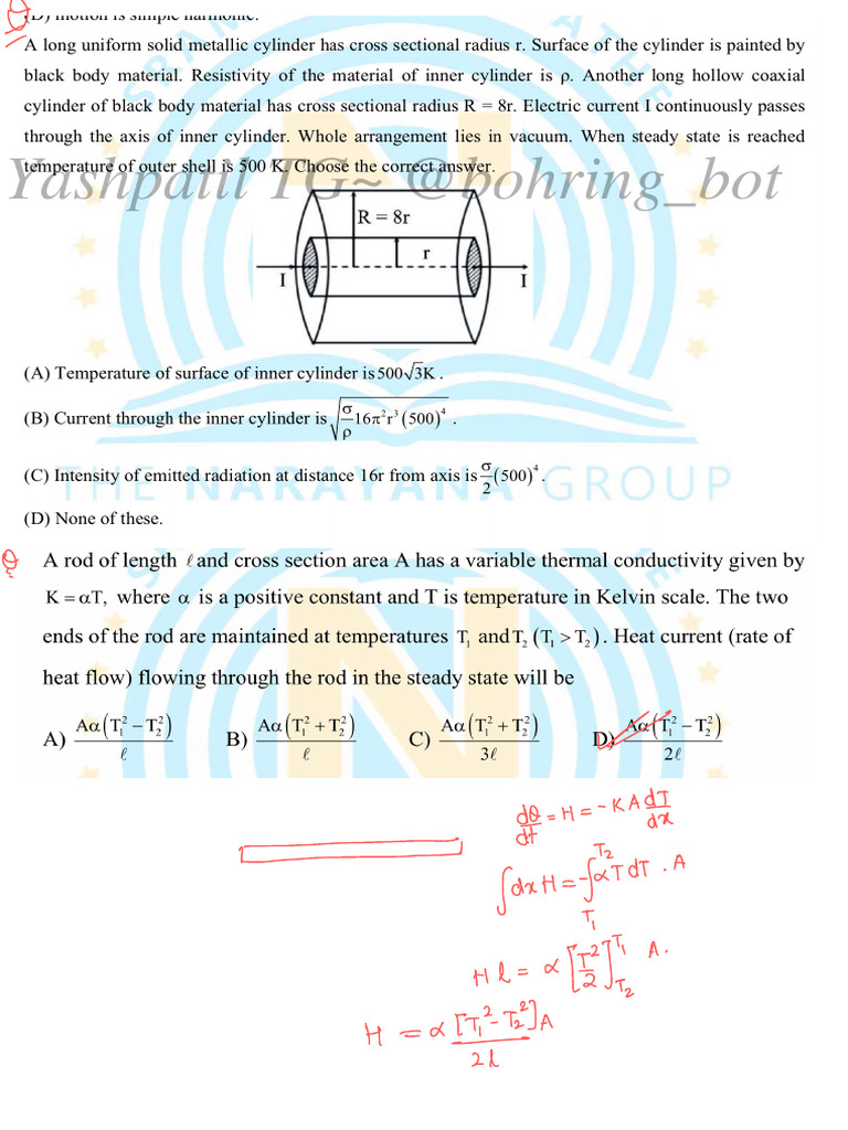Physics Practice-10 | PDF | Temperature | Sun