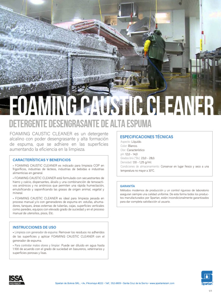 FT Foaming Caustic Cleaner | PDF