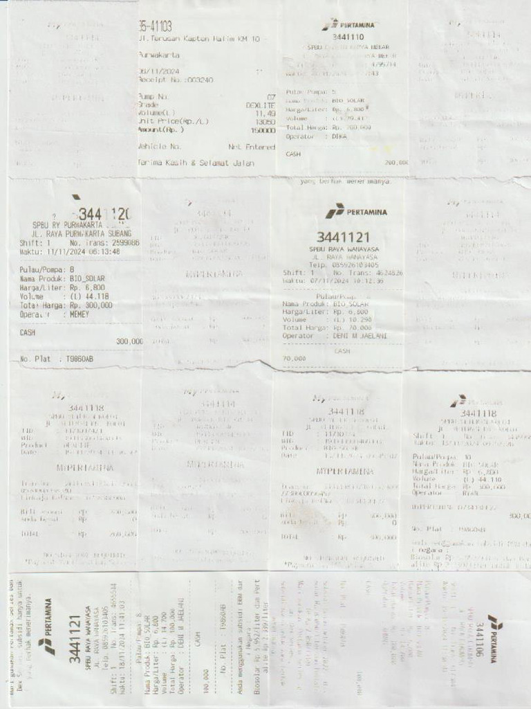 Nota Rab Realisasi November 2024 | PDF