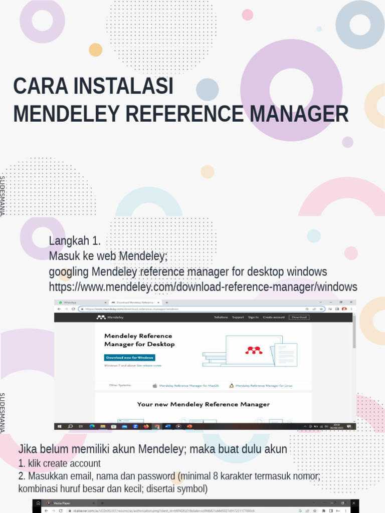 Instalasi Mendeley Reference Manager | PDF