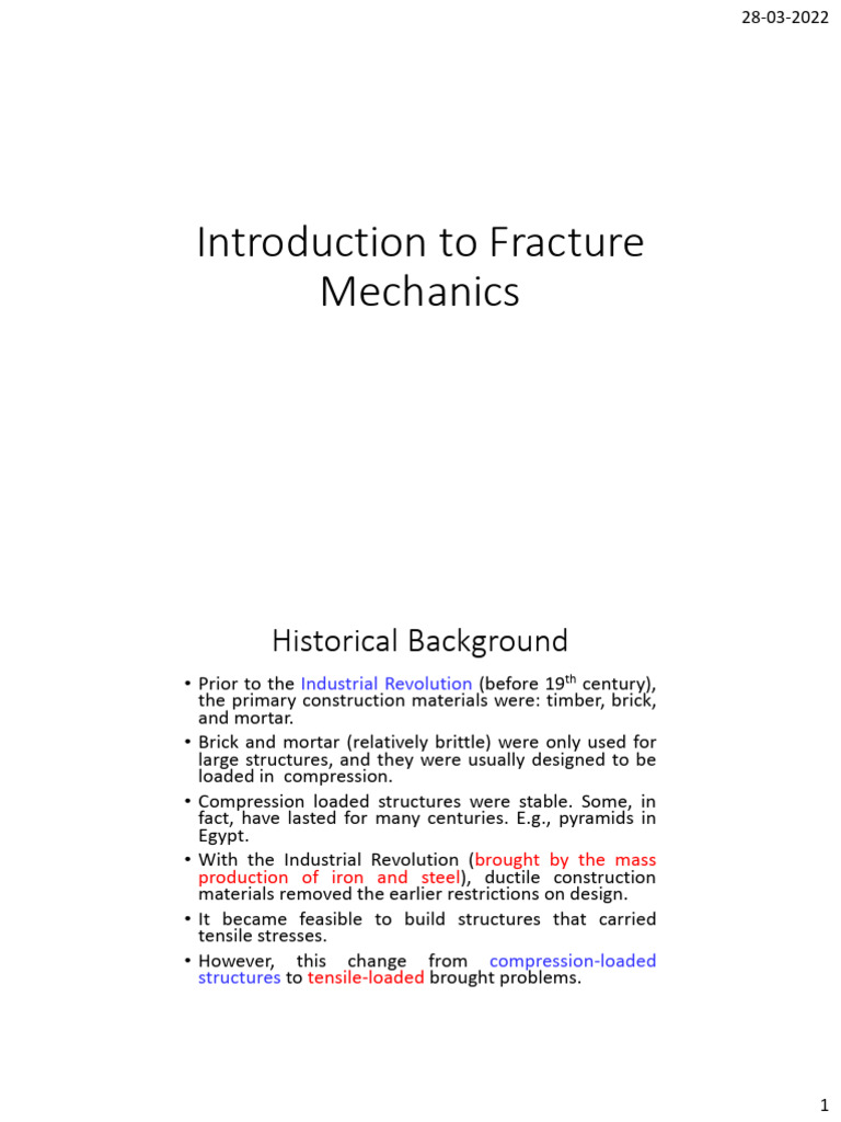 Chapter 1-Introduction | PDF | Fracture Mechanics | Fracture