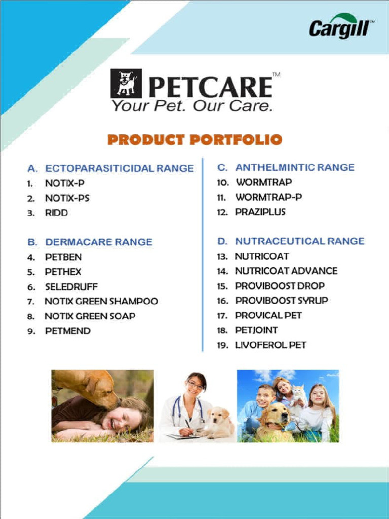 Pet Care Veterinary Products List | PDF