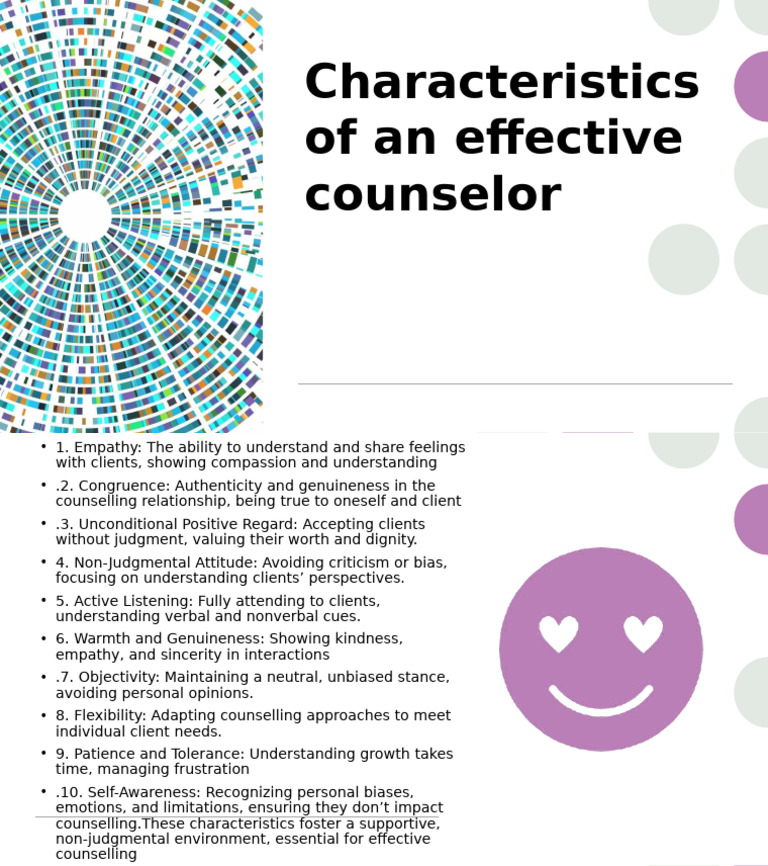 Characteristics of An Effective Counselor | PDF