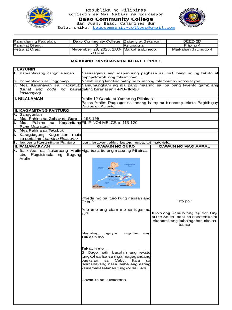 DLP Format Sa Filipino | PDF