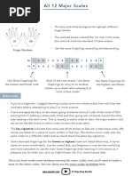 All 12 Major Scales | PDF | Scale (Music) | Musicology