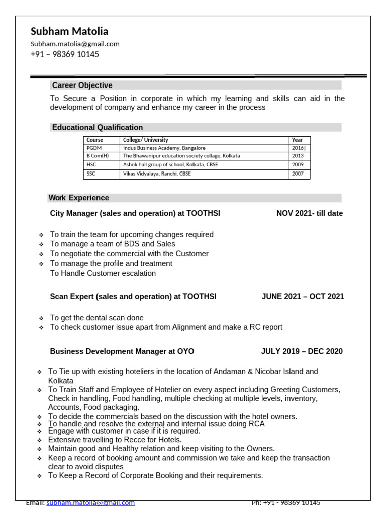 Suham Matolia Resume 2024 | PDF | Marketing | Retail