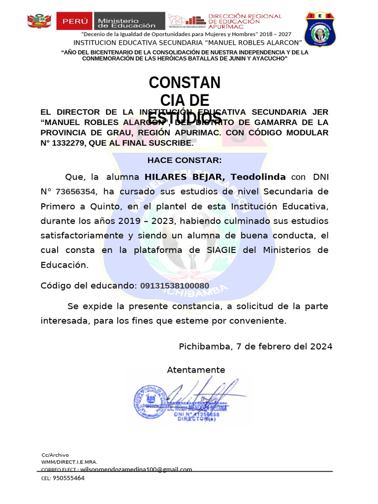 CONTANCIA | PDF