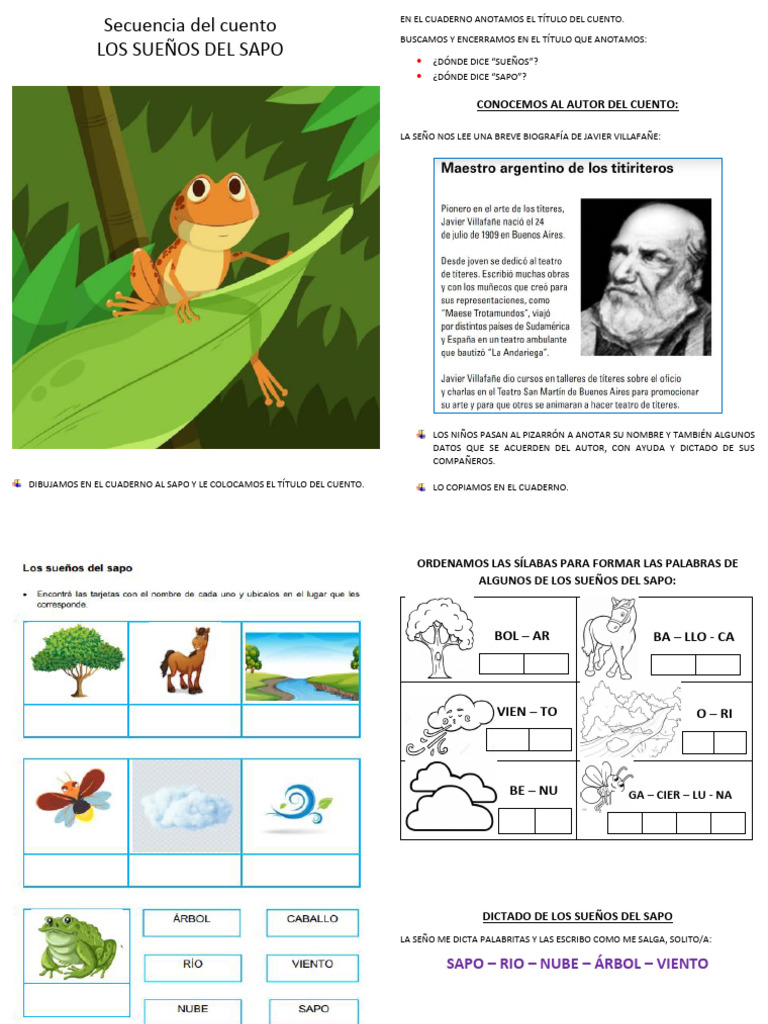 26) Secuencia Los Sueños Del Sapo | PDF