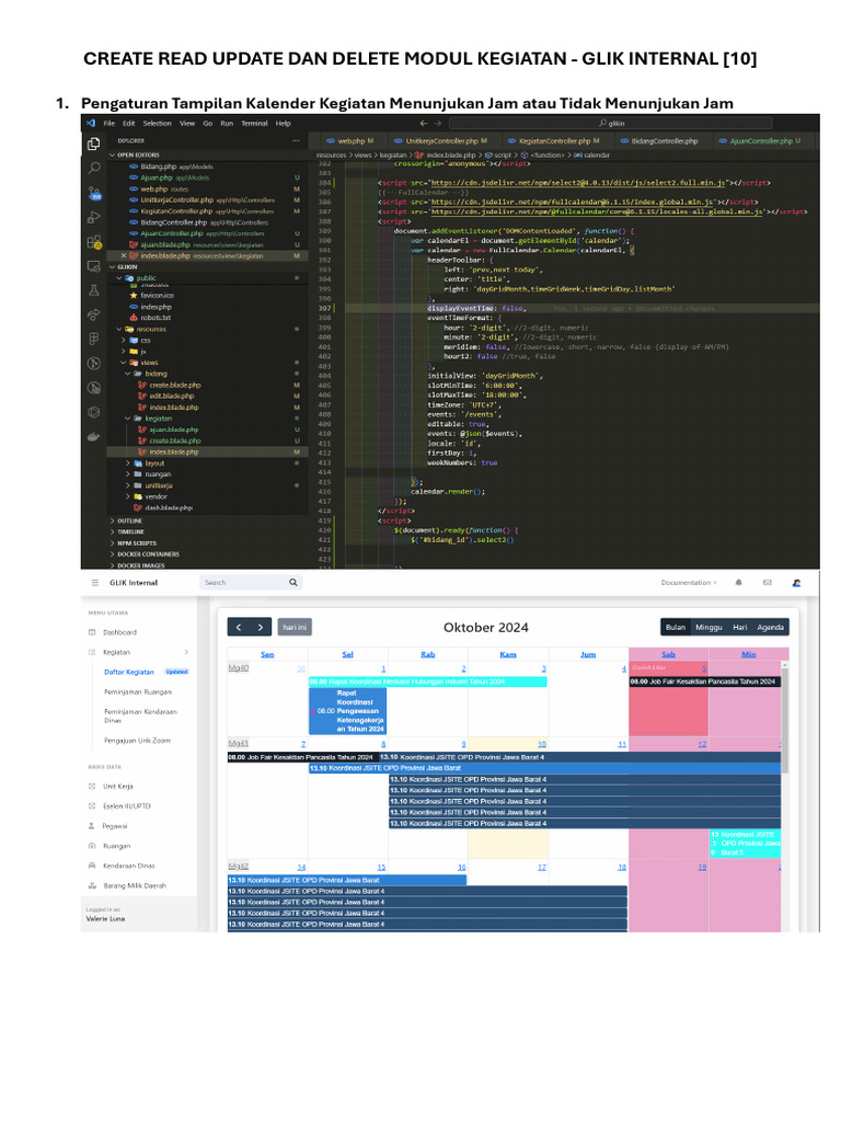 Crud Kegiatan - Glik Internal | PDF