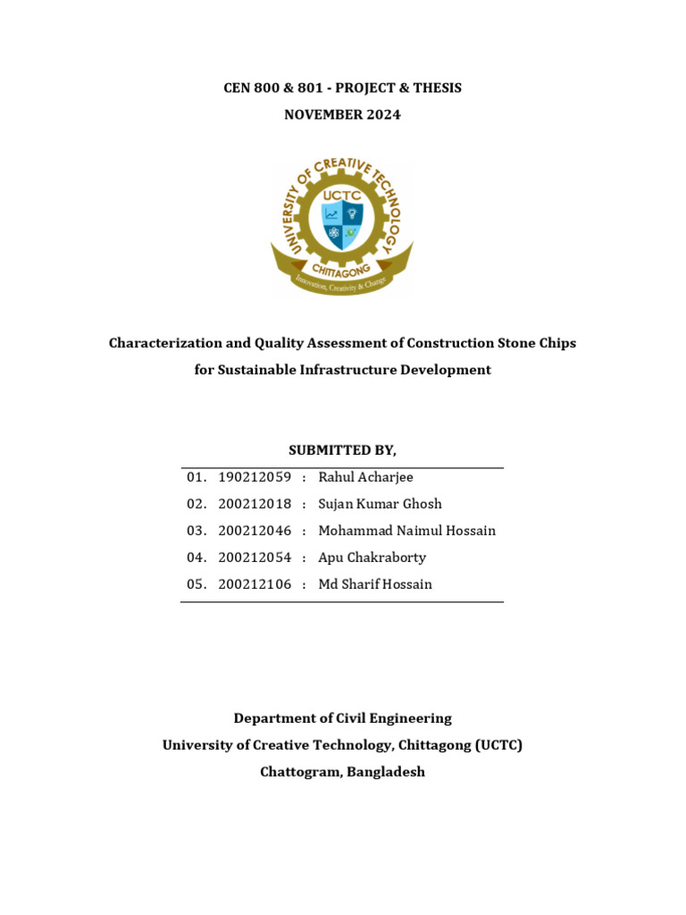 Naimul & Team Thesis | PDF | Concrete | Construction Aggregate