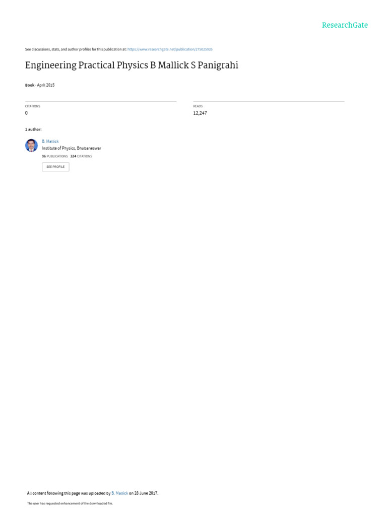 Engineering Physics Practical | PDF