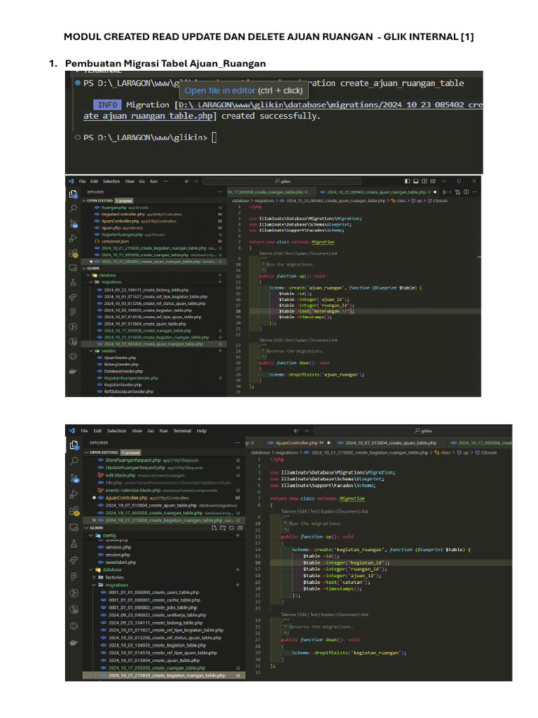 Crud Ajuan Ruangan - Glik Internal | PDF | Databases | Data Management
