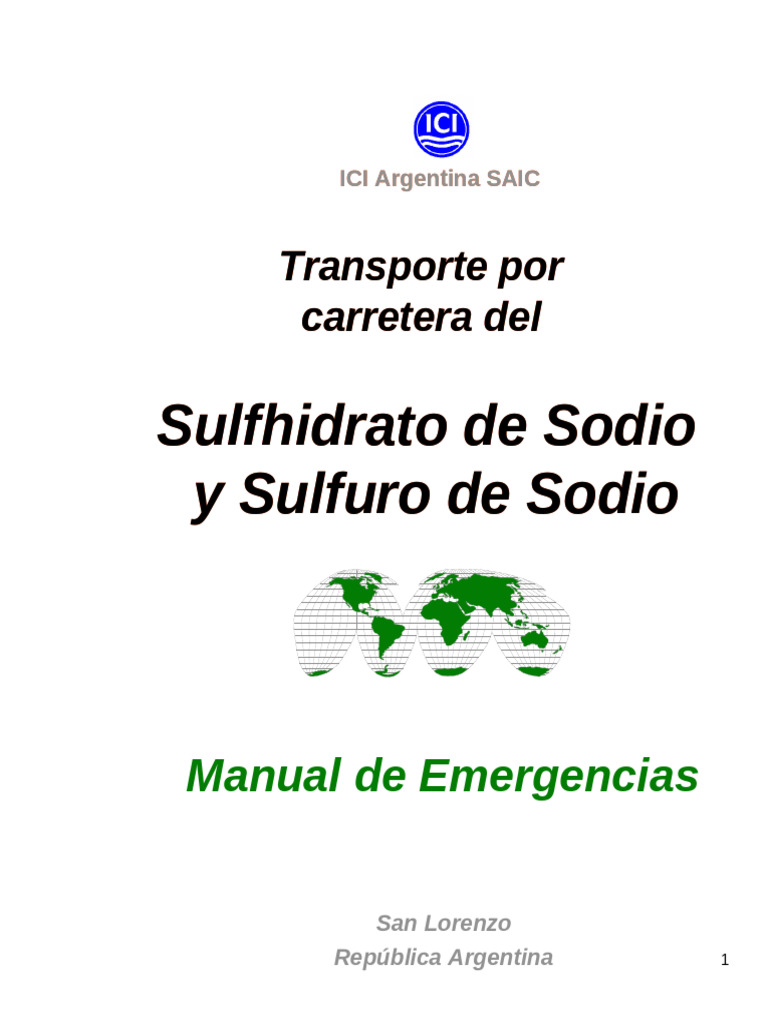 Manual NaSH y Na2S | PDF | Agua | Quemar