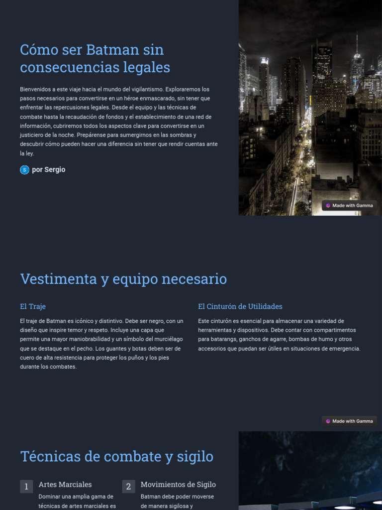 Como Ser Batman Sin Consecuencias Legales | PDF | hombre murciélago ...