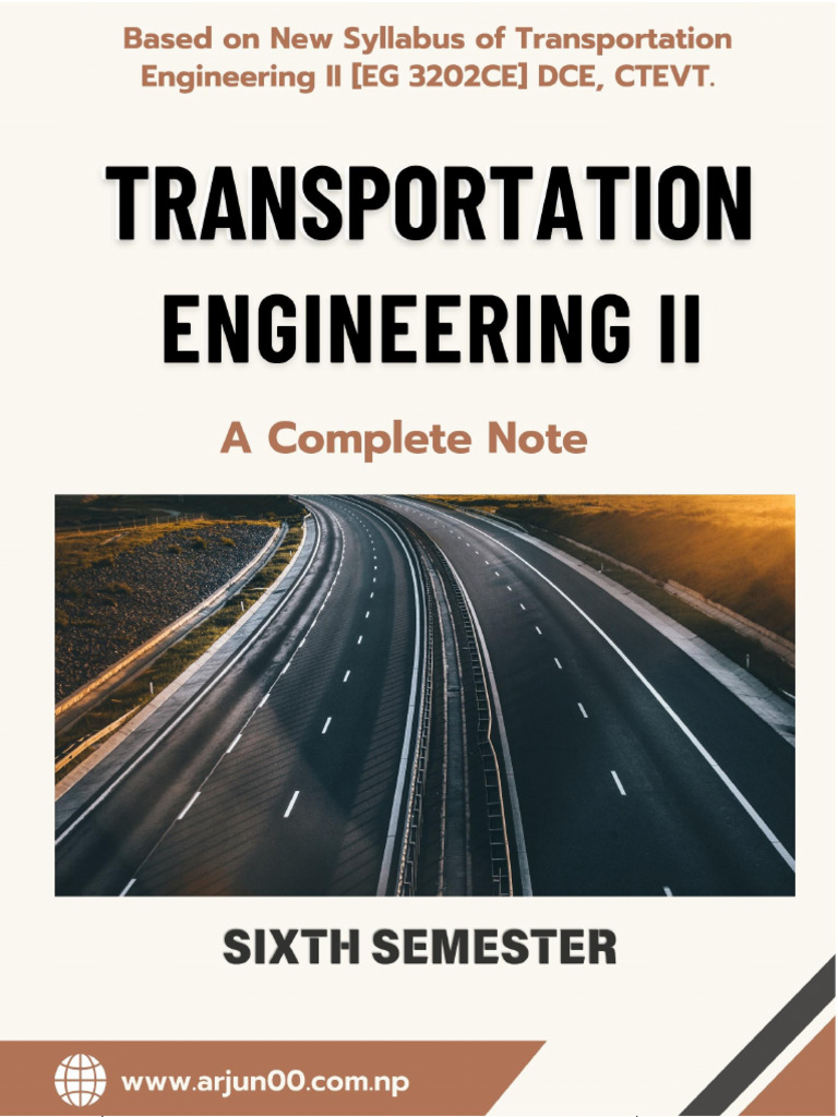 Transportation Engineering II Notes | PDF