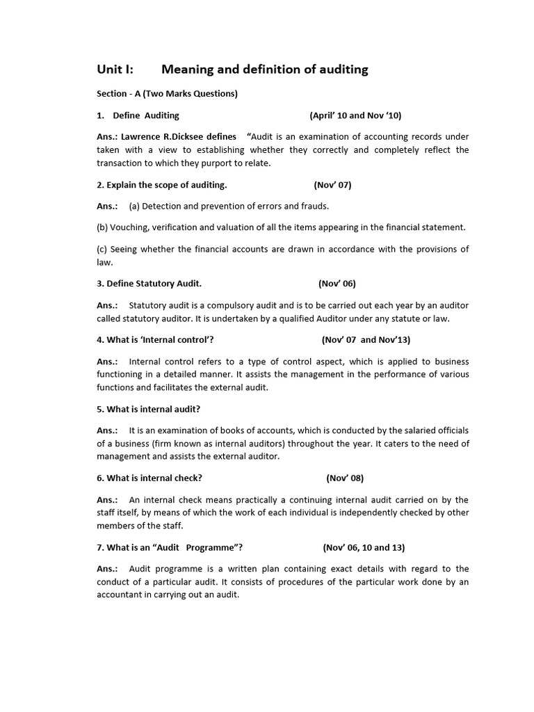 Practical Auditing | PDF | Audit | Internal Control