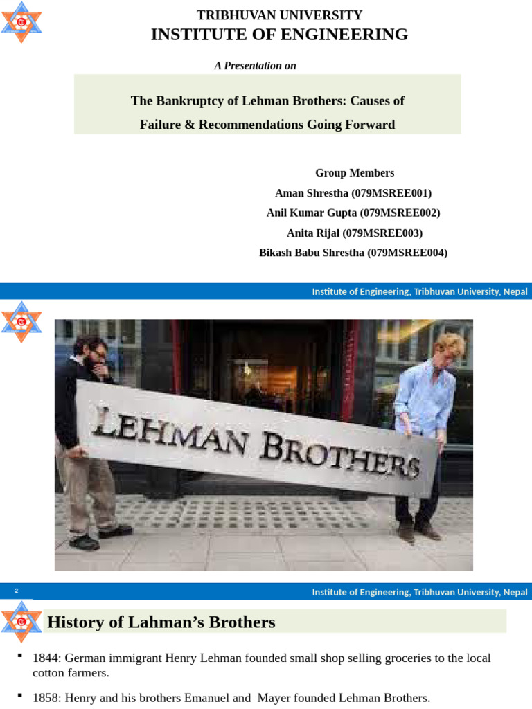 Lehman Brothers | PDF | Repurchase Agreement | Leverage (Finance)