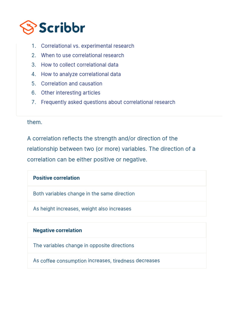Understanding Correlational Research | PDF | Survey Methodology ...