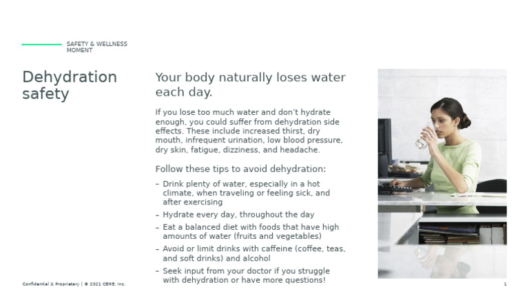 Tips to Prevent Dehydration Risks | PDF