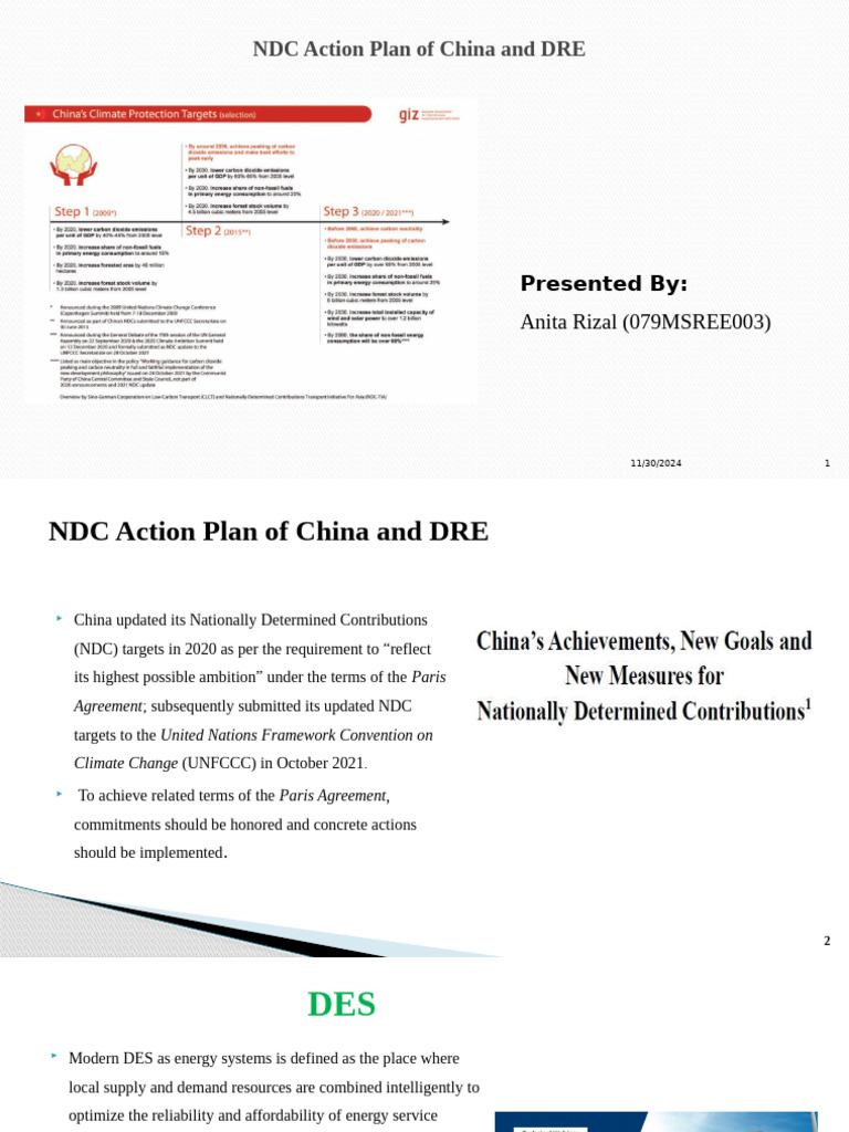 Case Study - NDC China Plan | PDF | Efficient Energy Use | Energy ...