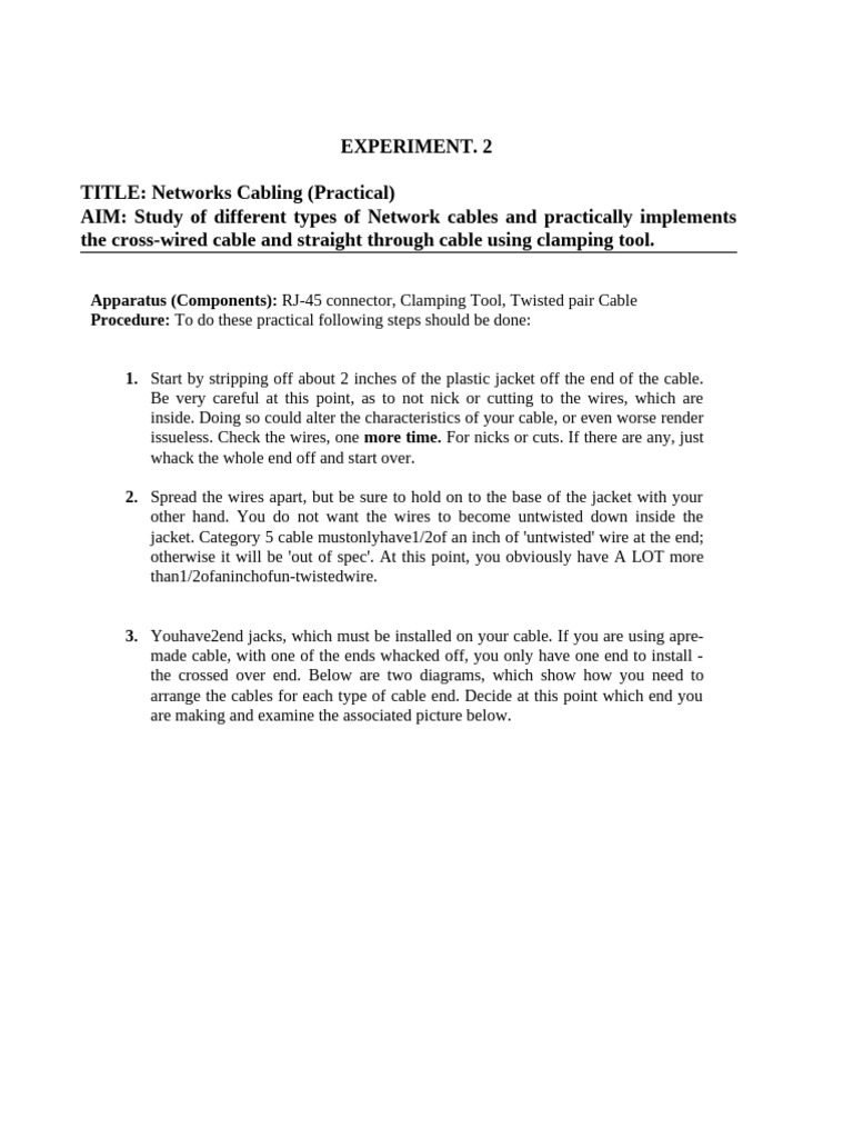 Experiment No-2 CN - Lab | PDF | Manufactured Goods | Information And ...