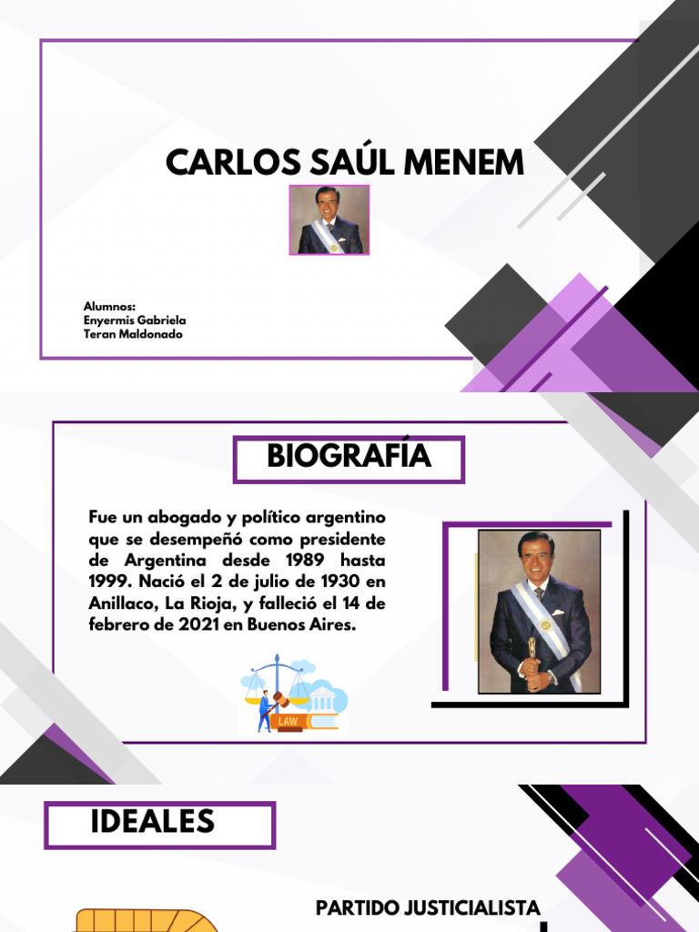 Carlos Saúl Menem | PDF