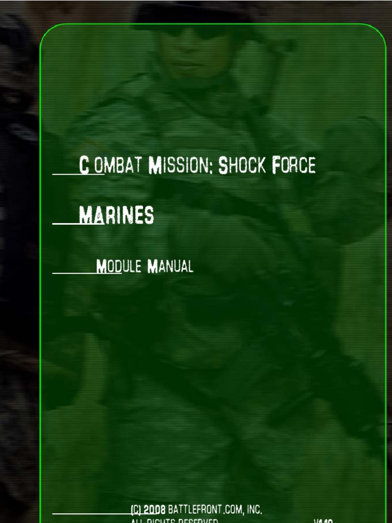 CMSF Marines Game Manual v1.10 | PDF | United States Marine Corps ...