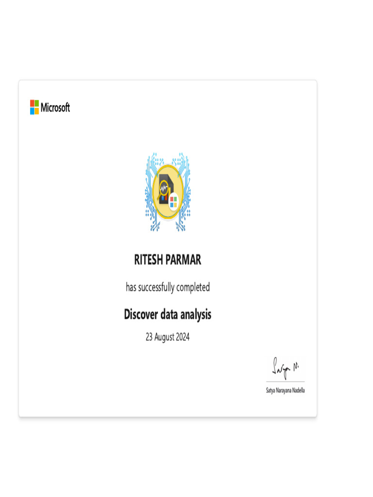 Microsoft Data Analysis | PDF