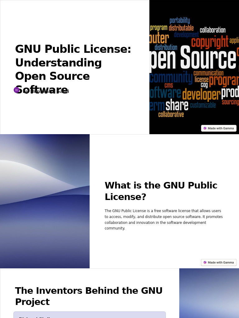GNU Public License Understanding Open Source Software | PDF | Gnu | Open Source