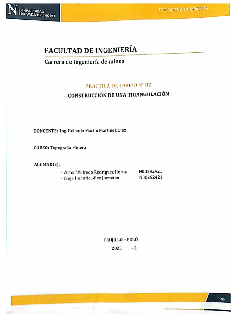 Practica de Campo 02 | PDF