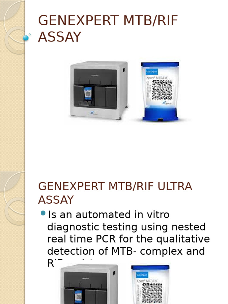 MTB Rif Assay | PDF